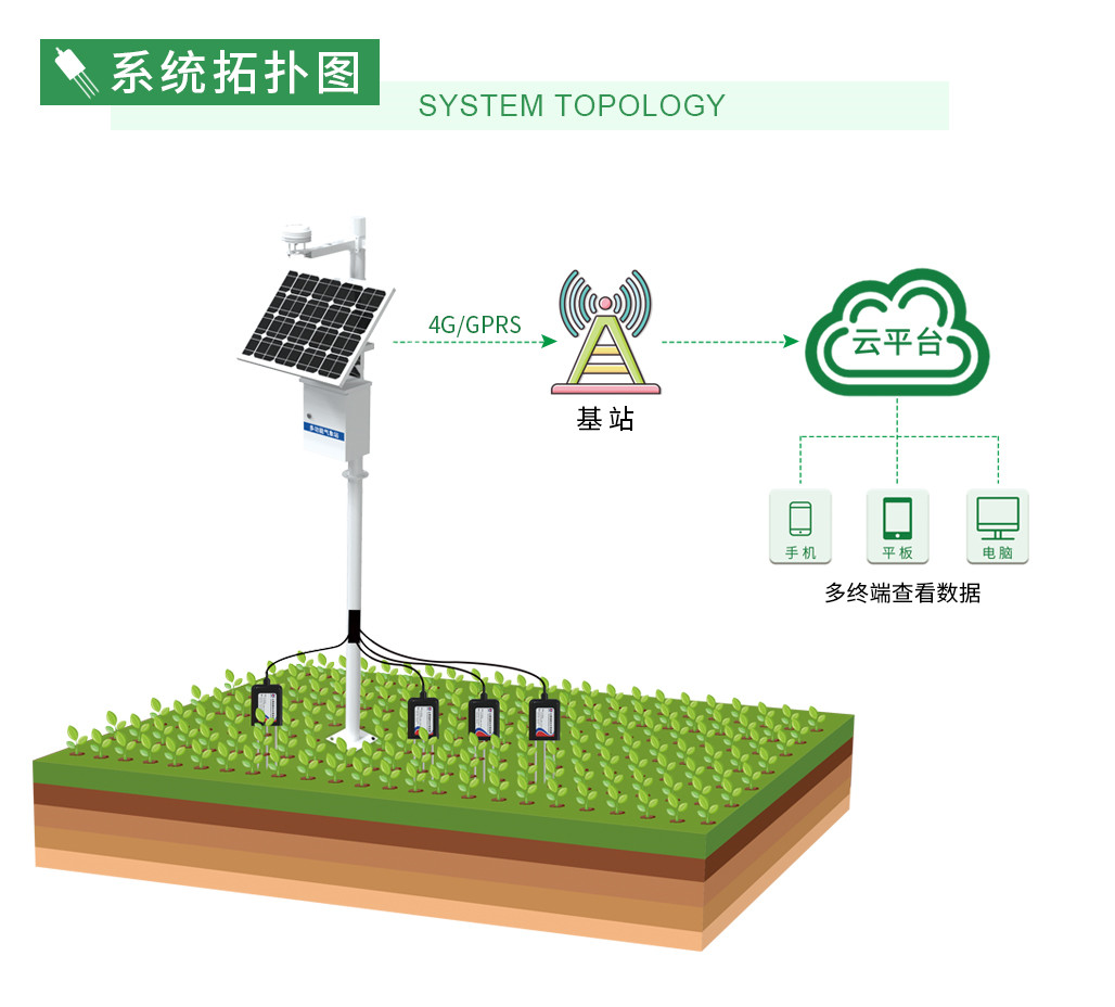 土壤墒情监测系统 智能农业 无线温湿度传感器记录仪变送器机房环境监控扬尘监测系统 建大仁科 3811
